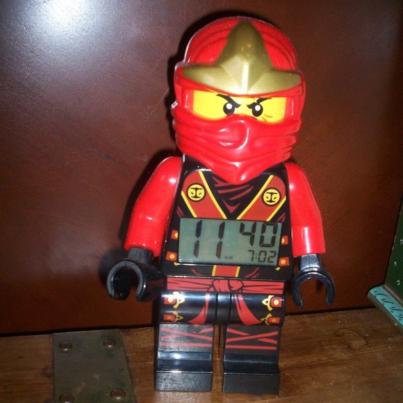 Lego | Other | Lego Alarm Clock Ninjago Kai Red Ninja 9 Lights Up ...